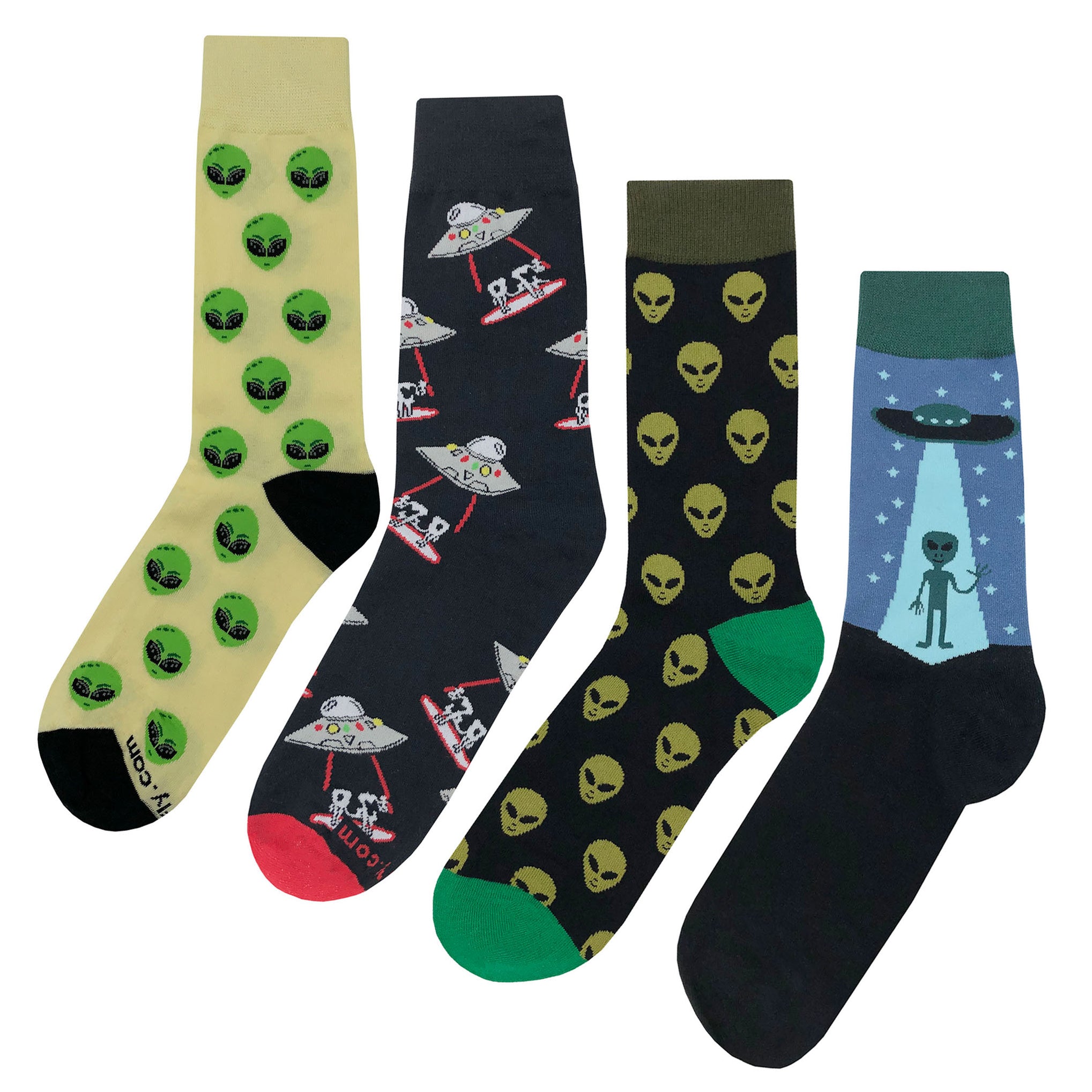 Alien Socks 4 Pack - Fun and Crazy Socks at Sockfly.com