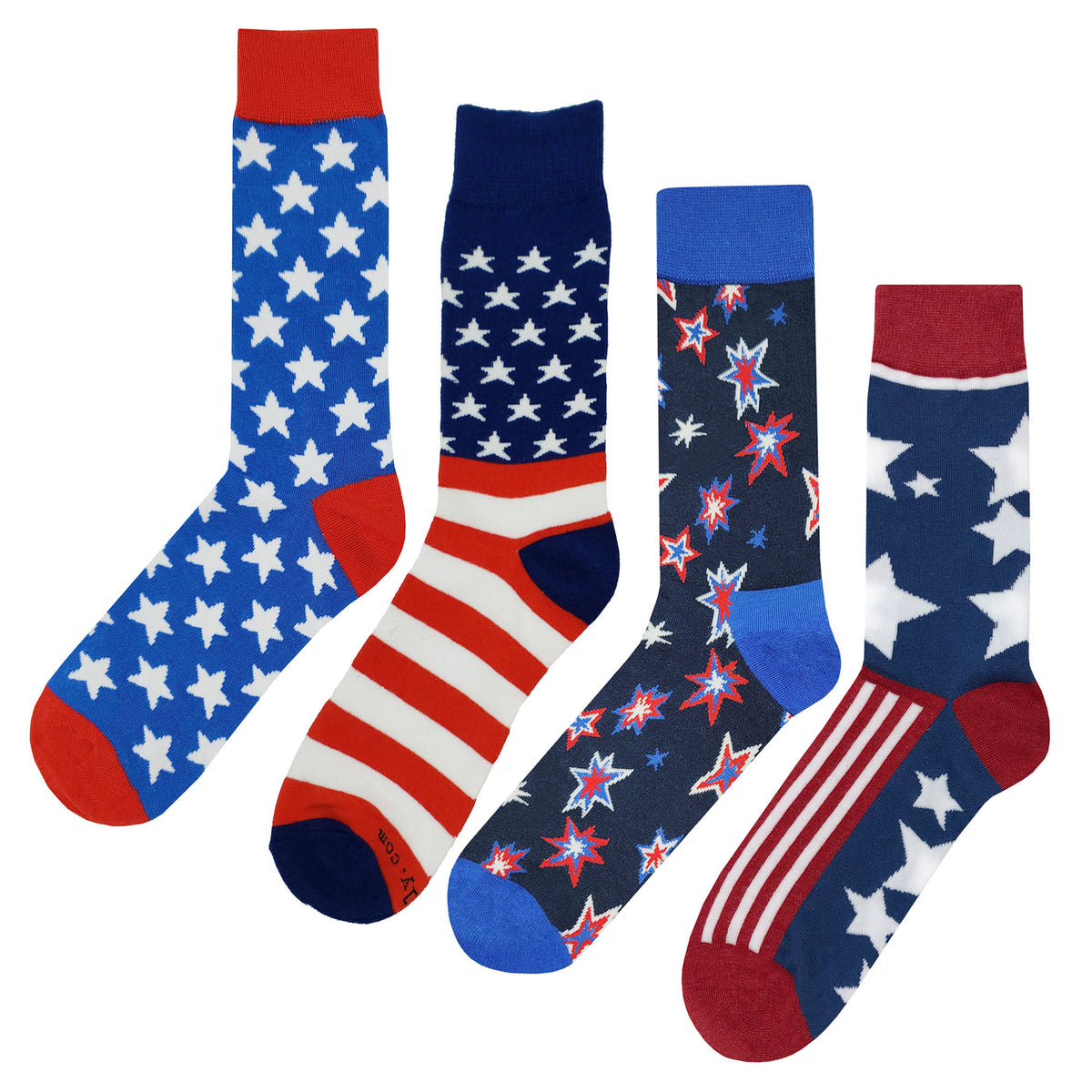 America Theme Socks 4 Pack - Fun and Crazy Socks at Sockfly.com
