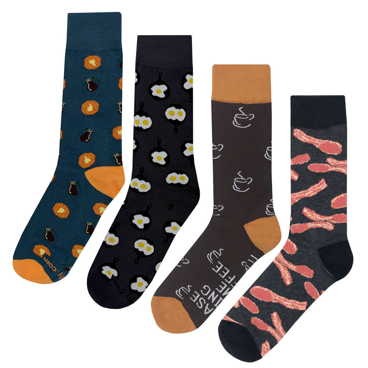 Breakfast Socks 4 Pack - Fun and Crazy Socks at Sockfly.com