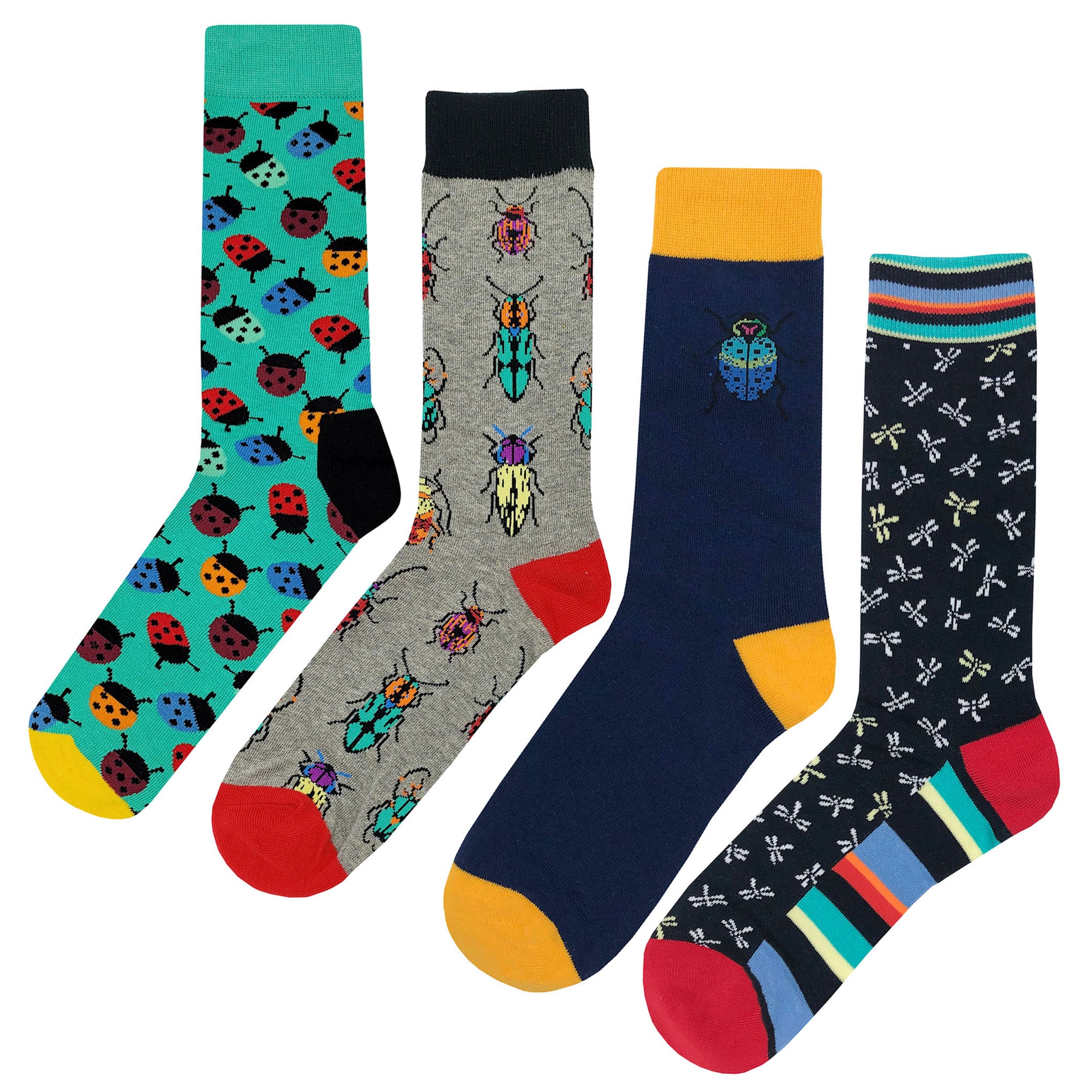 Bug Socks 4 Pack - Fun and Crazy Socks at Sockfly.com