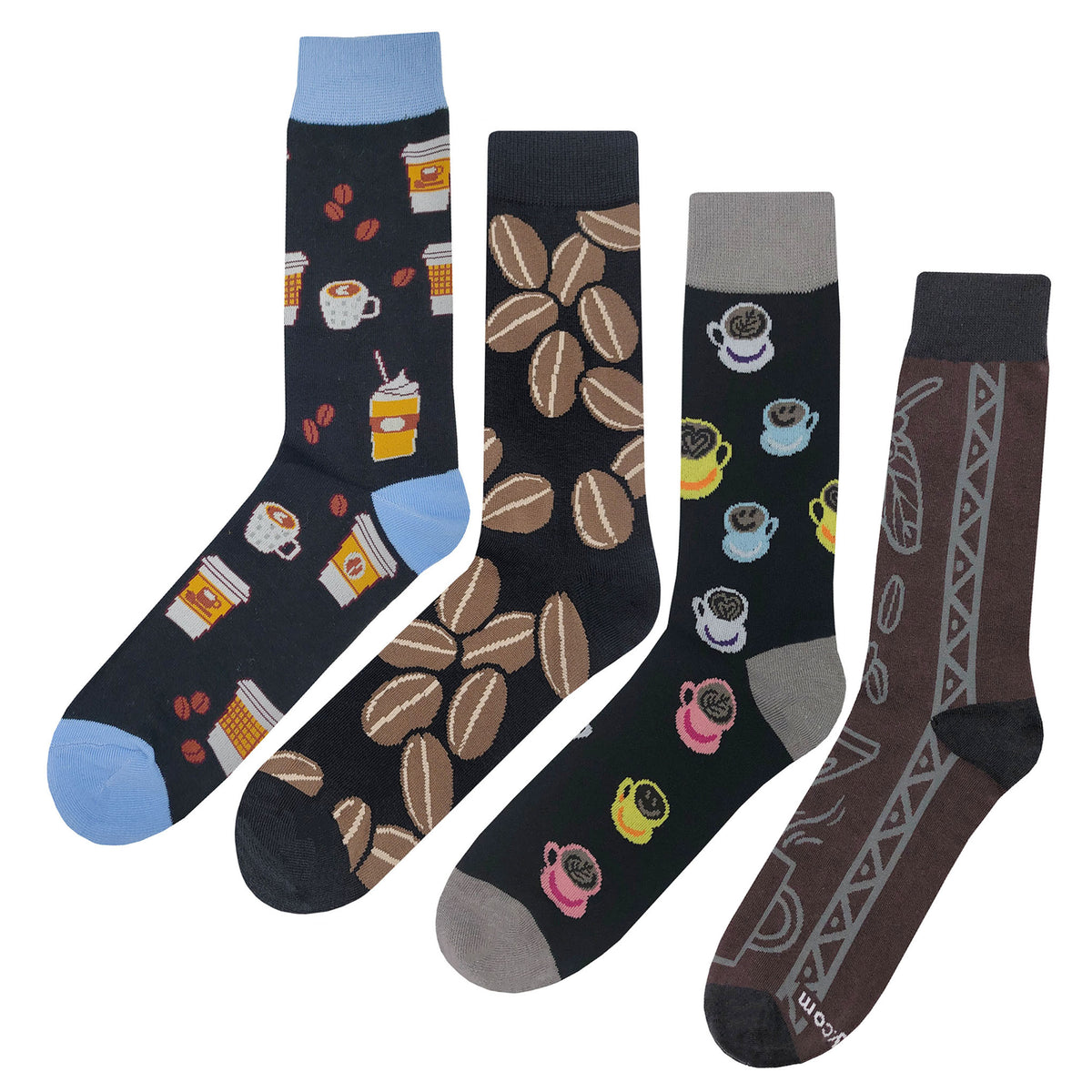 Coffee Socks 4 Pack - Fun and Crazy Socks at Sockfly.com