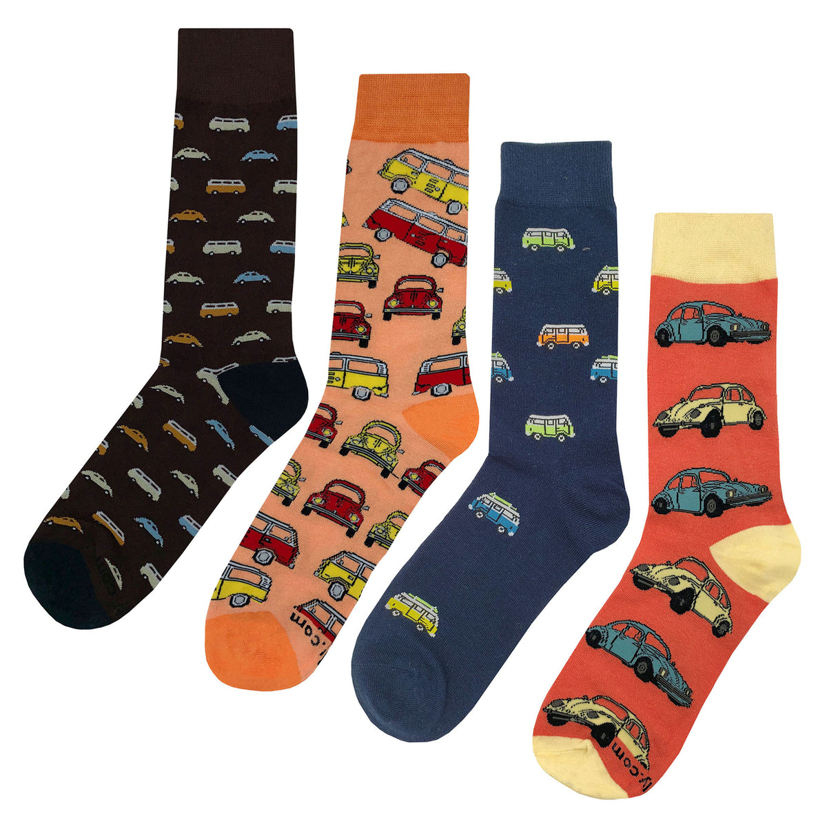 VW Ride Socks 4 Pack - Fun and Crazy Socks at Sockfly.com