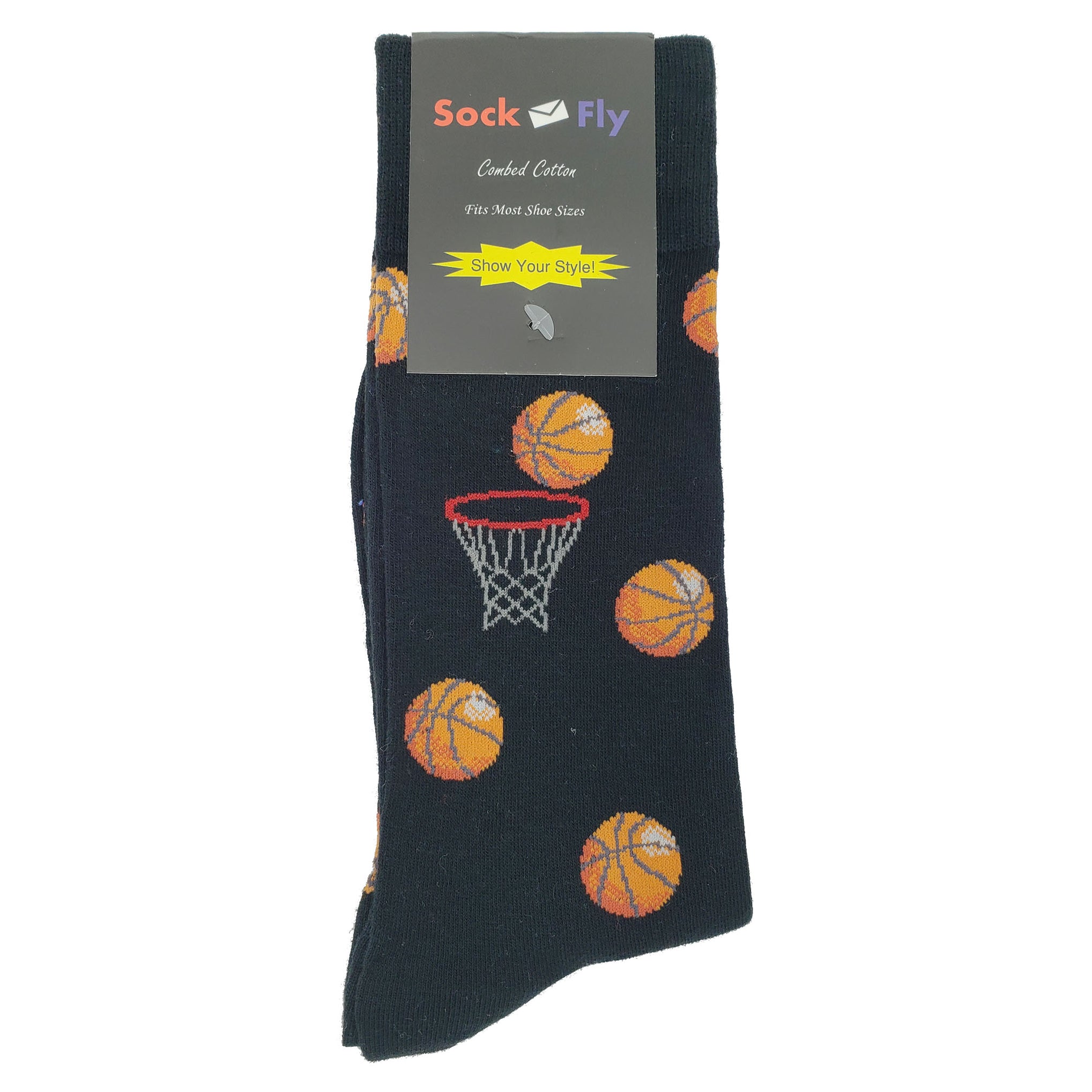 Basketball Game Socks - Fun and Crazy Socks at Sockfly.com