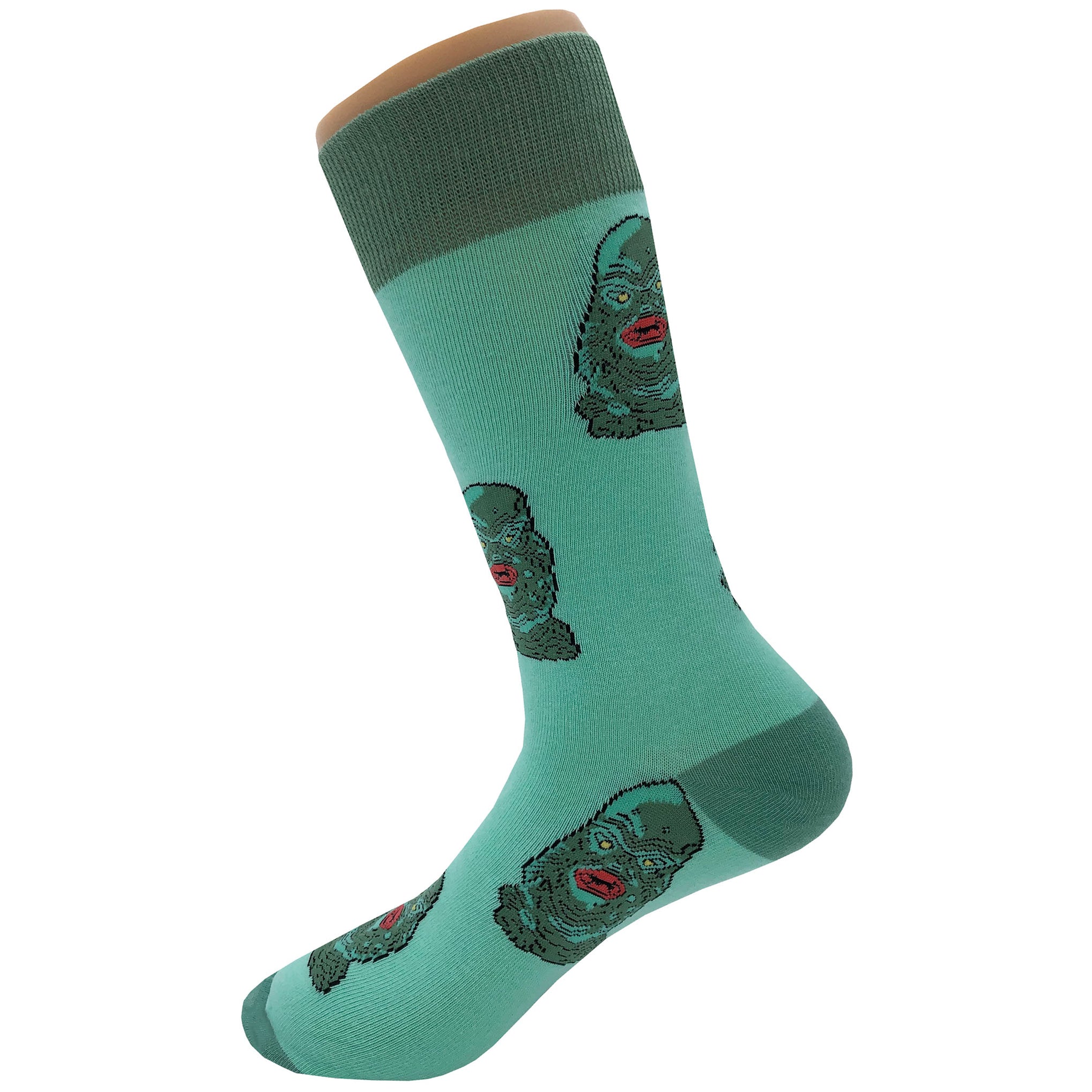 Black Lagoon Creature Socks - Fun and Crazy Socks at Sockfly.com