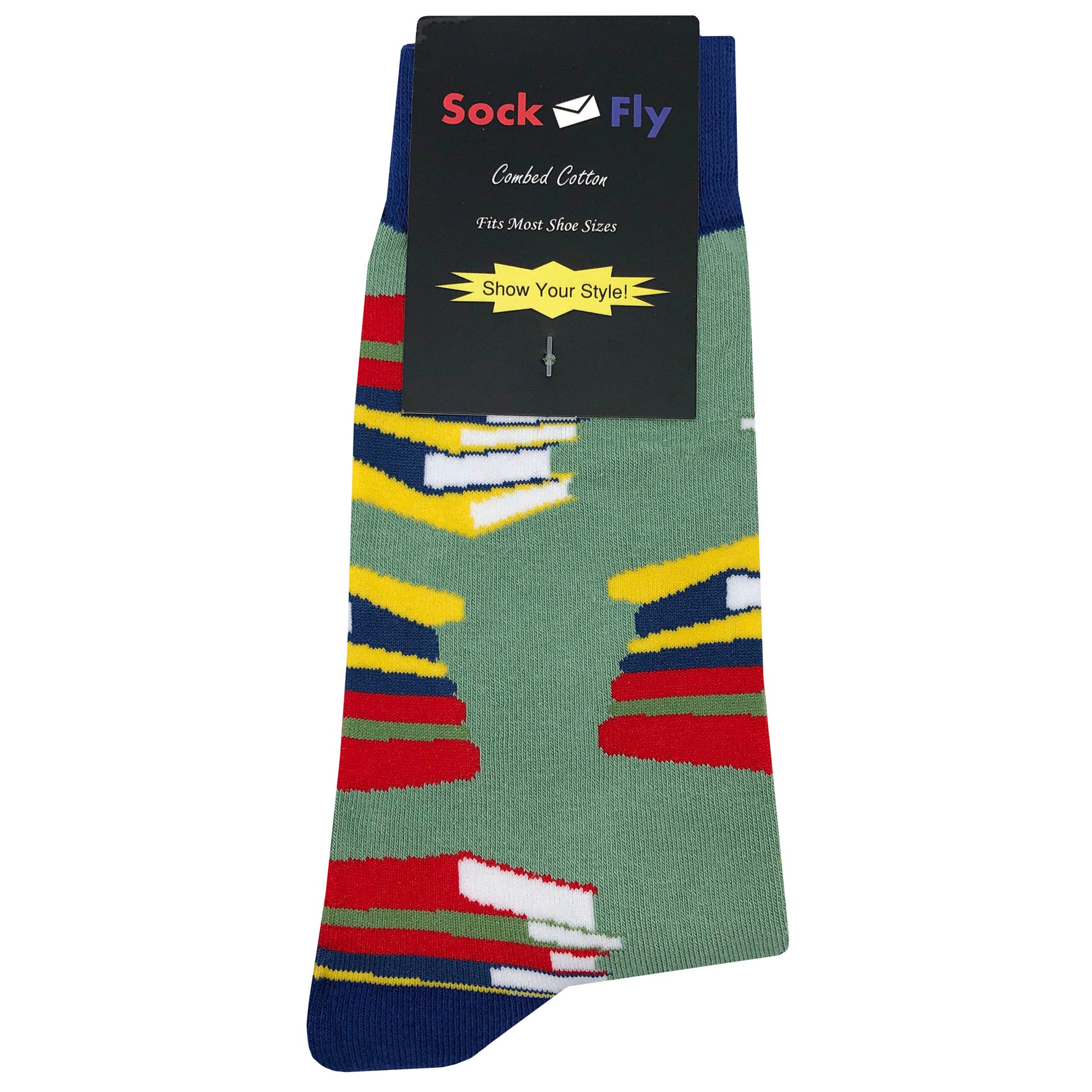 Books Stack Socks - Fun and Crazy Socks at Sockfly.com