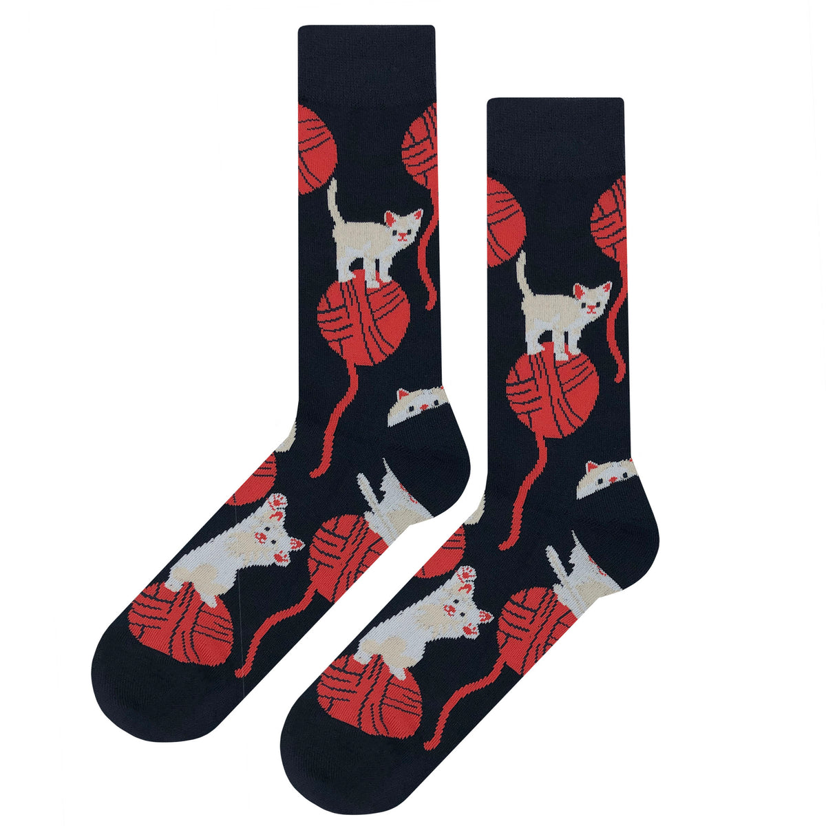 Cat Yarn Socks - Fun and Crazy Socks at Sockfly.com