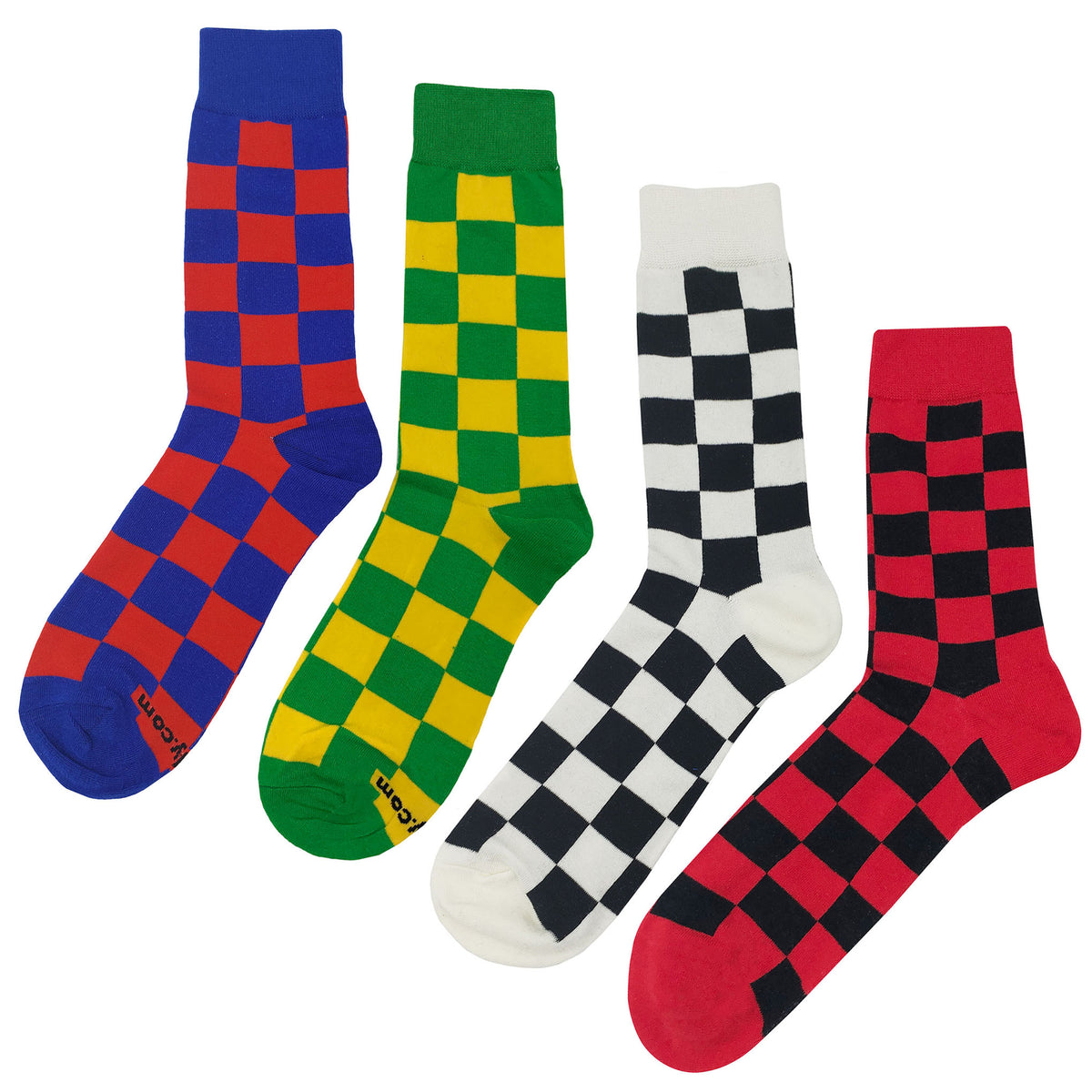 Checker Socks 4 Pack - Fun and Crazy Socks at Sockfly.com
