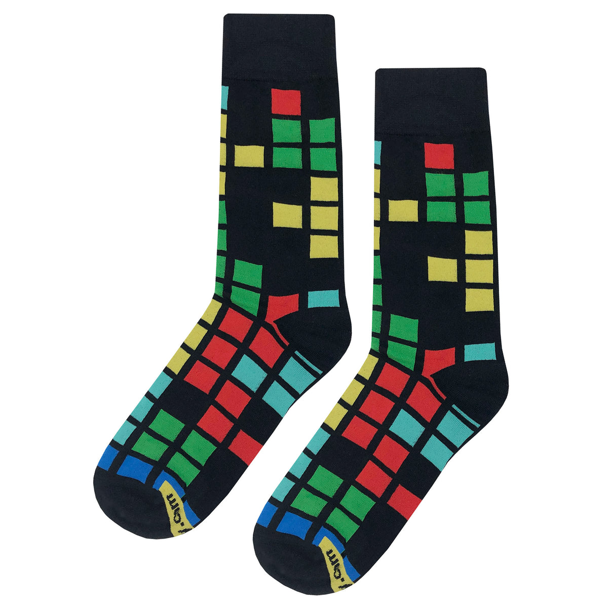 Falling Block Socks - Fun and Crazy Socks at Sockfly.com