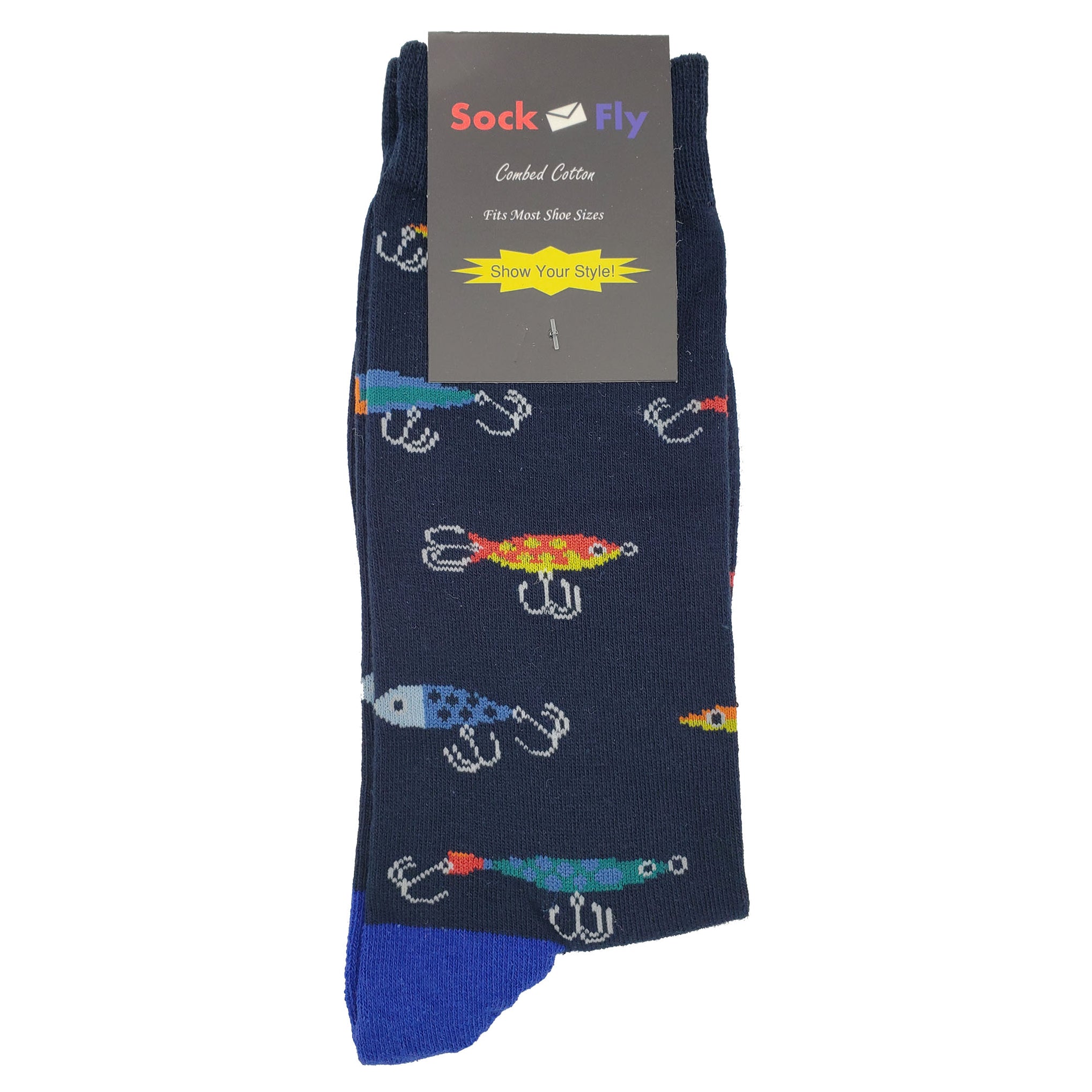Fishing Lure Socks - Fun and Crazy Socks at Sockfly.com