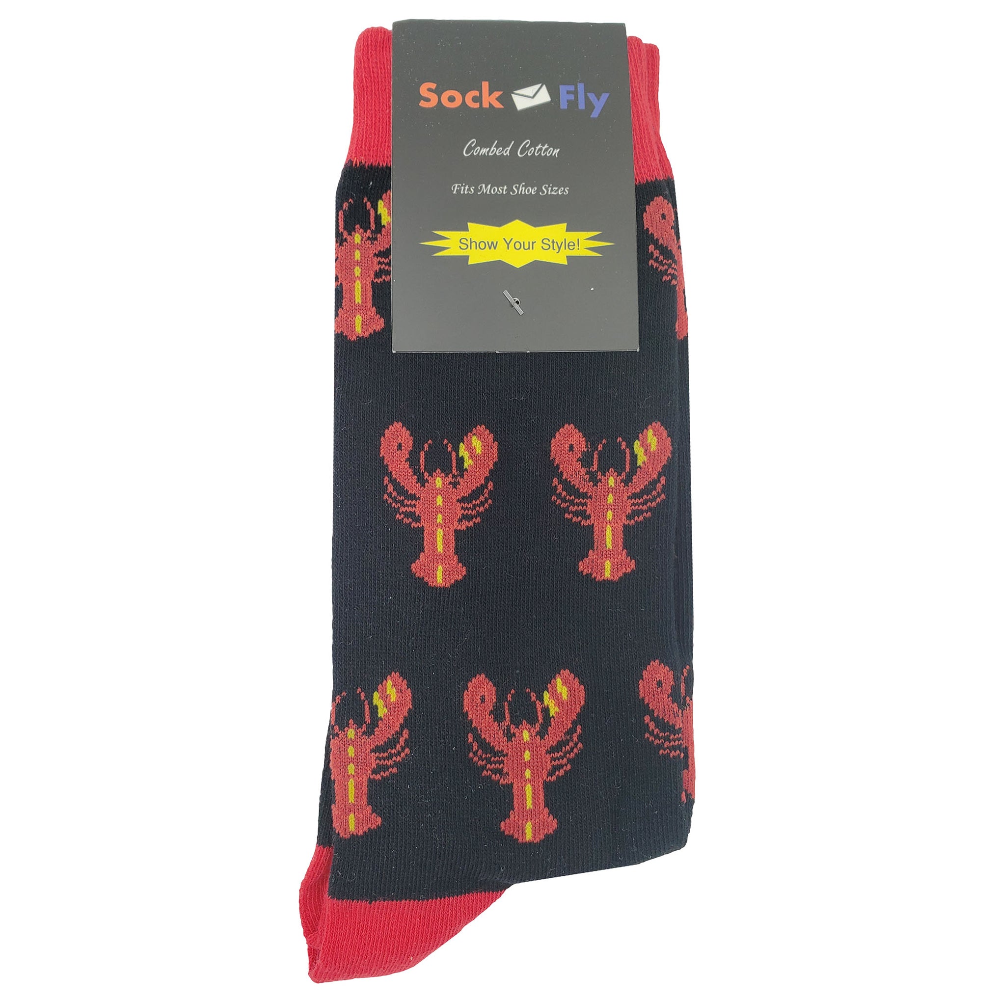 Fresh Lobster Socks - Fun and Crazy Socks at Sockfly.com