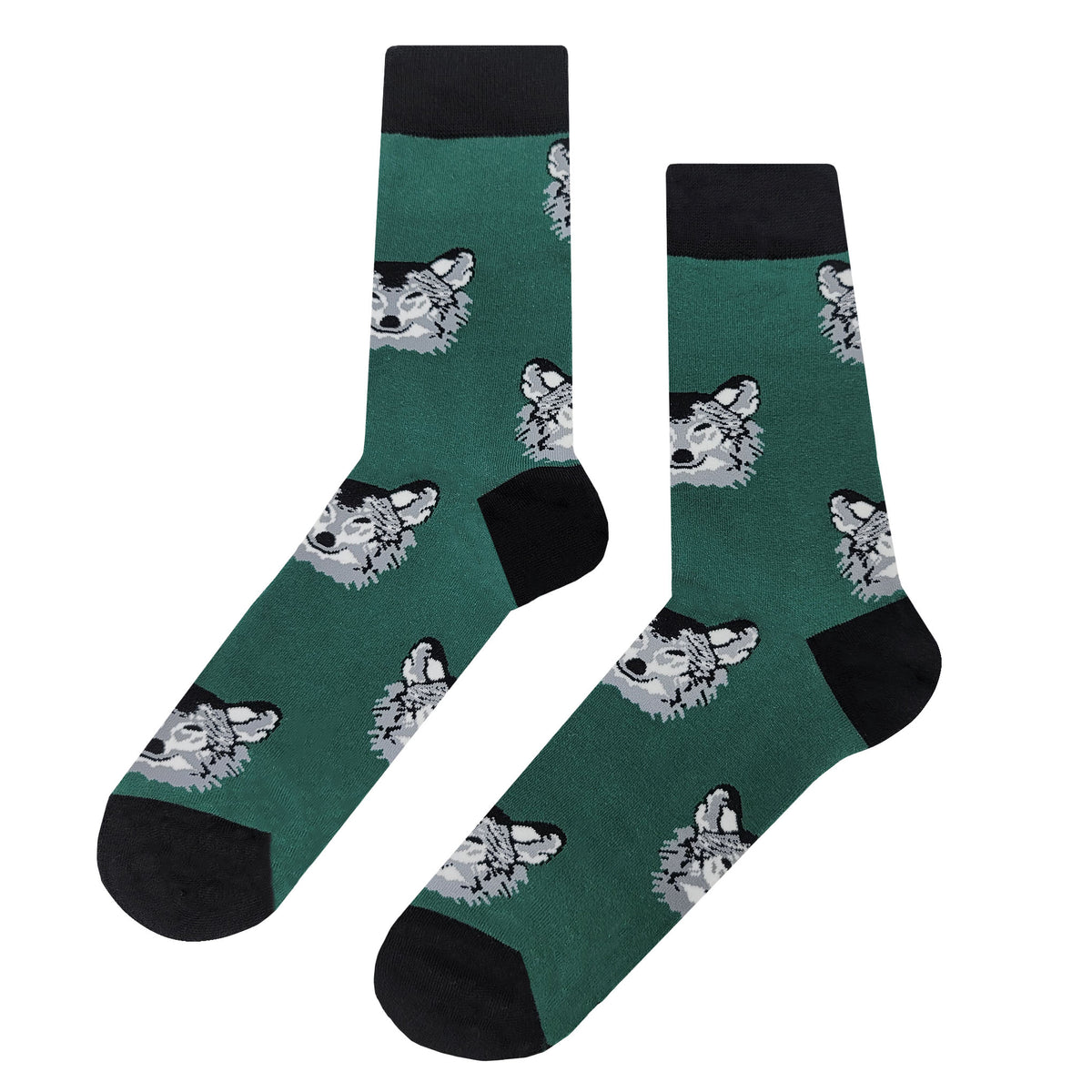 Furry Wolf Socks - Fun and Crazy Socks at Sockfly.com