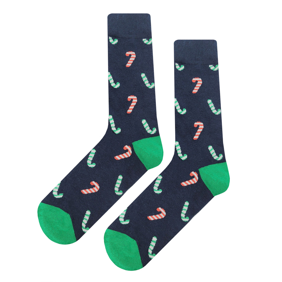 Red Green Candy Cane Socks - Fun and Crazy Socks at Sockfly.com