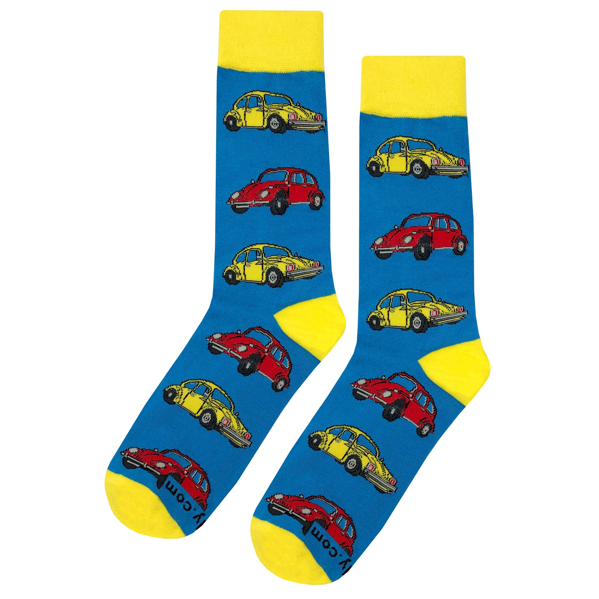 VW Beetle Blue Socks - Fun and Crazy Socks at Sockfly.com