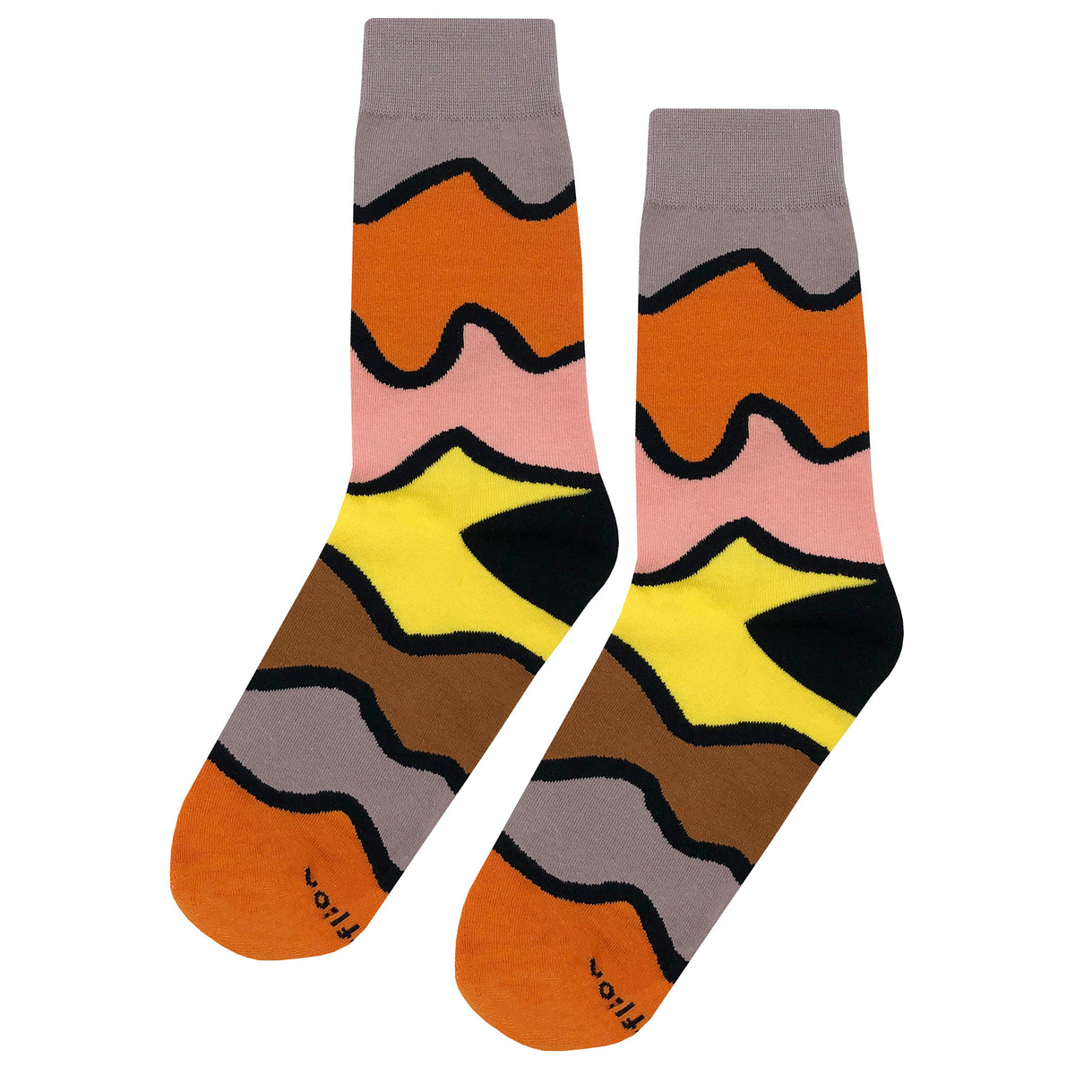 Wavy Line Socks - Fun and Crazy Socks at Sockfly.com